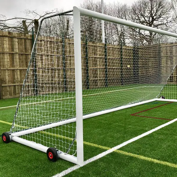 Senior Self-weighted Wheeled 24×8 Football Goal Package (2 Goals ...