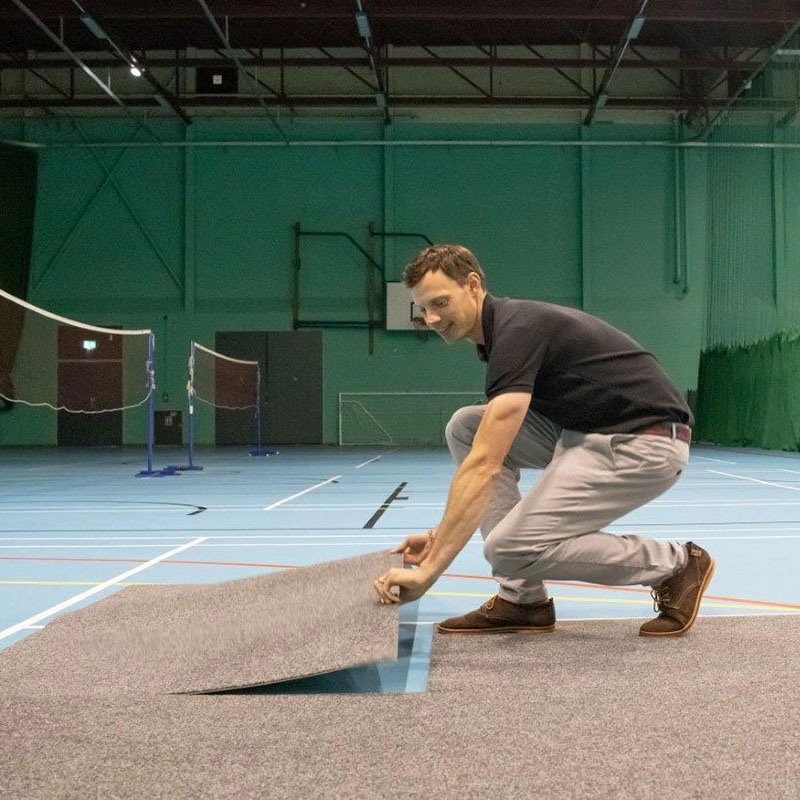 Sports Hall Protective Floor Tiles | Sportsafe
