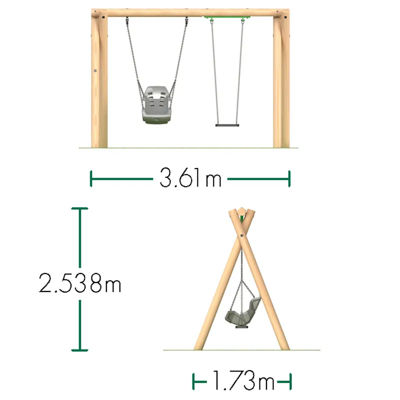 Timber Inclusive & Flat Swing | Sportsafe