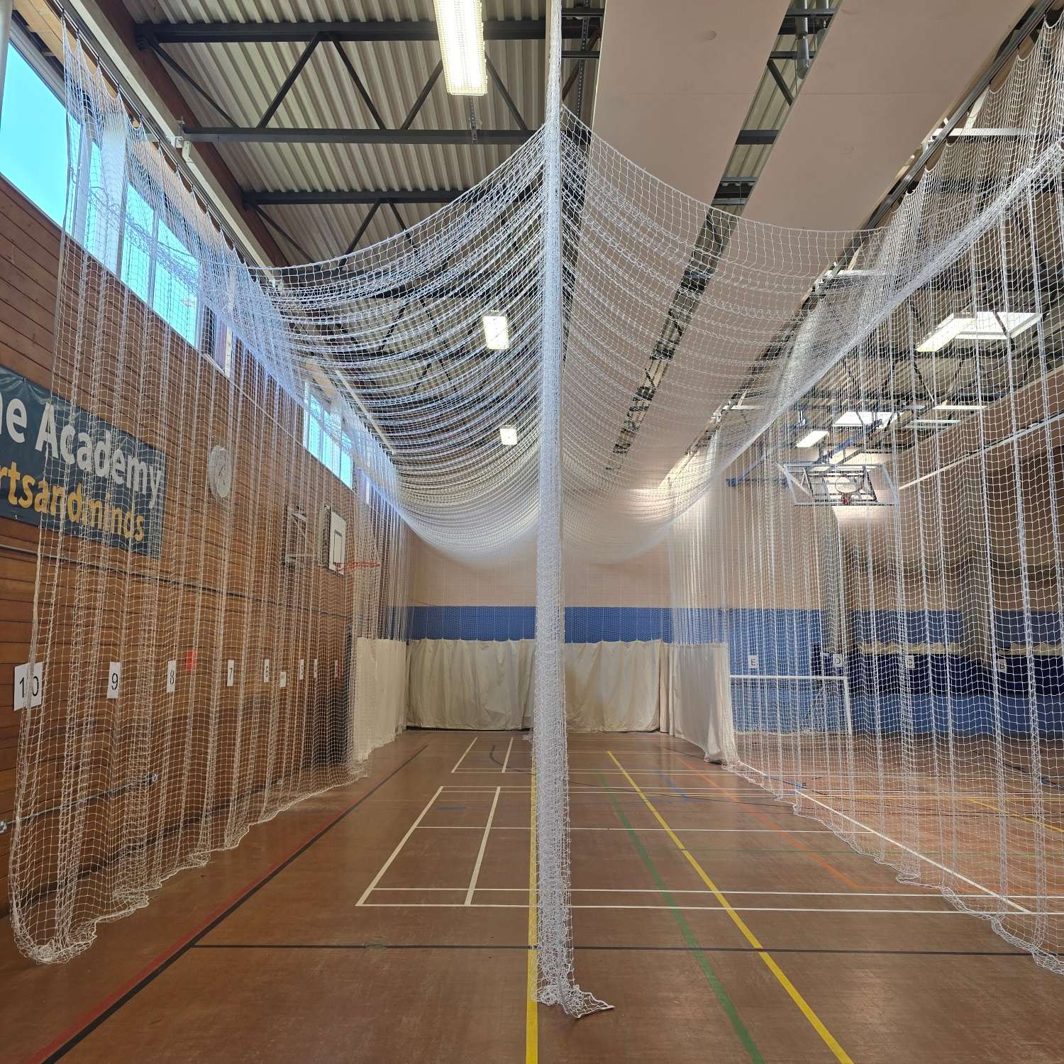 Trackway and Net Installation - Newsome Academy | Sportsafe